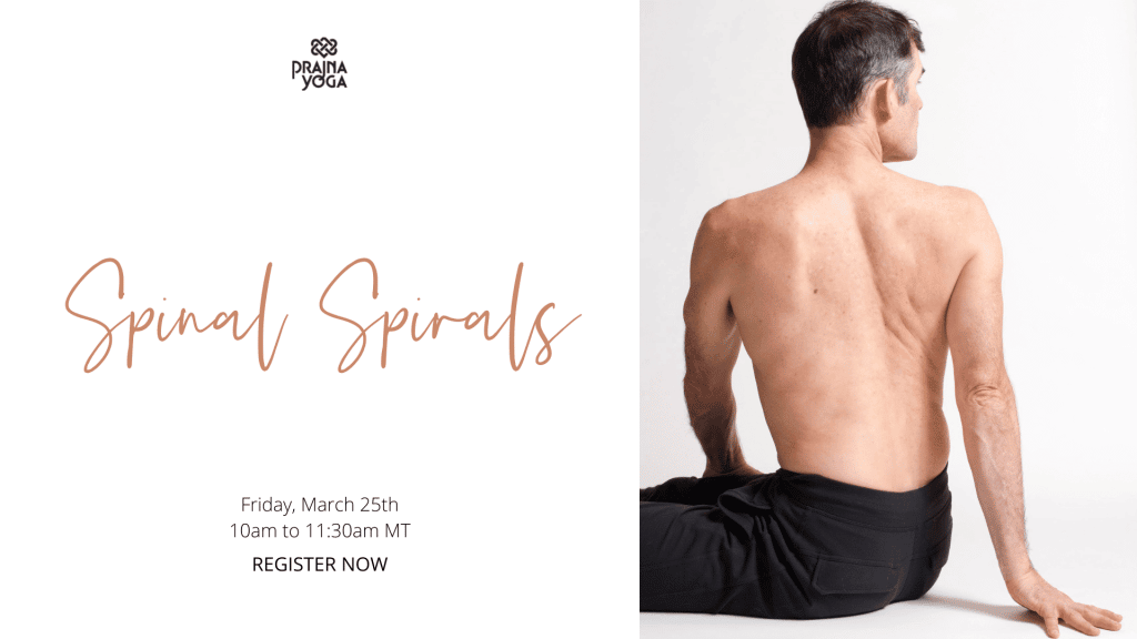Prajna Live | Spinal Spirals | Online Practice | Prajna Yoga