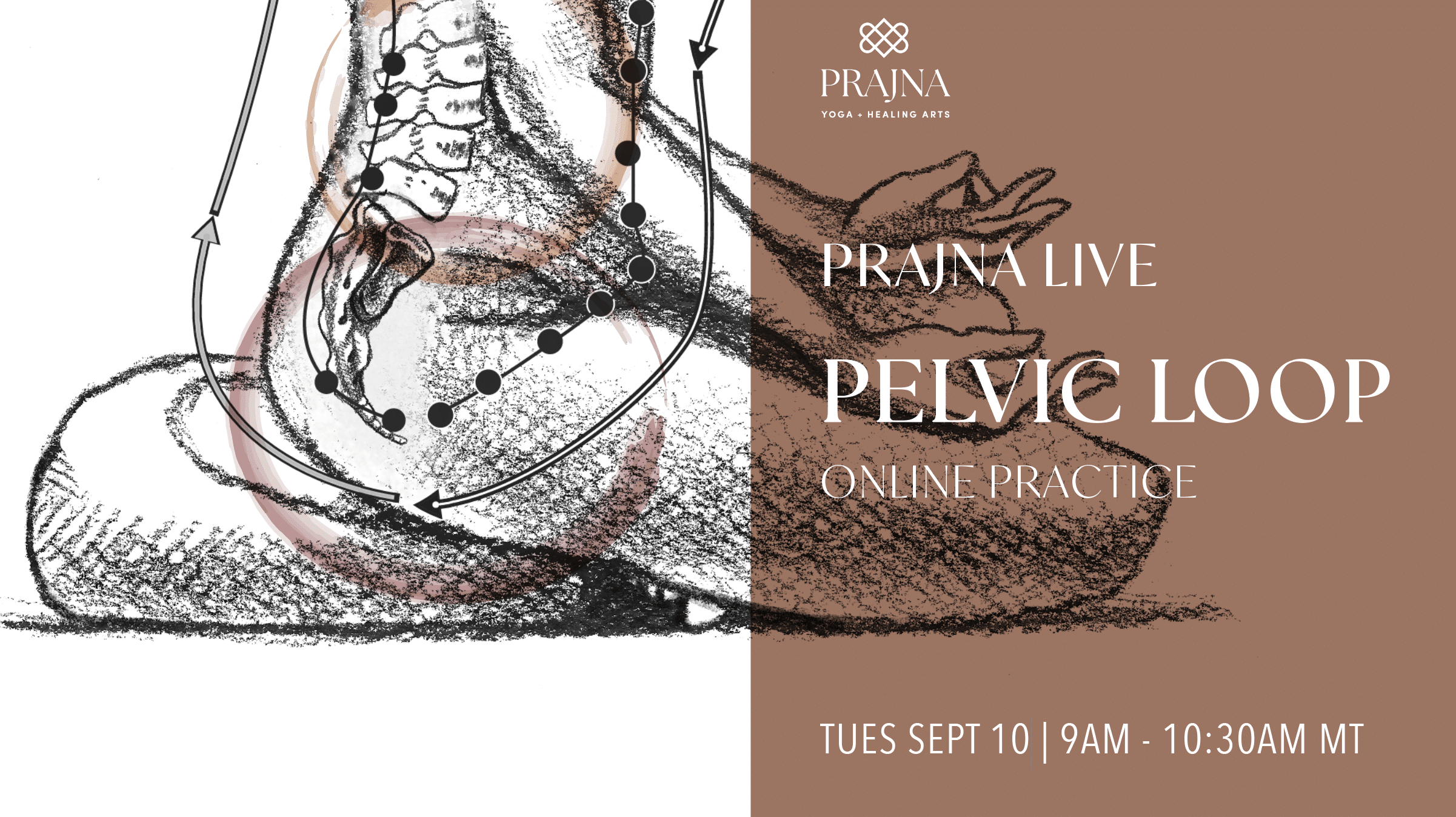 Prajna Live | Pelvic Loop | Online Practice | Prajna Yoga